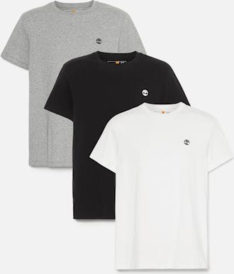 Timberland Dunstan River T-Shirt im 3er-Pack f&uuml;r Herren in Mehrfarbig, Herren, Mehrfarbig, Gr&ouml;&szlig;e