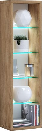 VCM Holz CD DVD Regal/B&uuml;cherregal/Aufbewahrung/Ma&szlig;e H. 77 x B. 21 x T. 14 cm/Standregal - Rasato L