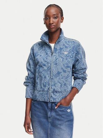 adidas Jeansjacke Liberty London Firebird Denim Tracktop KR6674 Blau Regular Fit