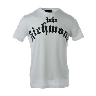 John Richmond Bedrucktes Kurzarm-Rundhals-T-Shirt - - Tops - Herren - Wei&szlig; - 2XL
