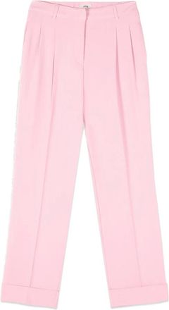 Oltre Femme, Pantalons, Rose, Taille: 42 FR Pantalon Cr&ecirc;pe &agrave; Pinces