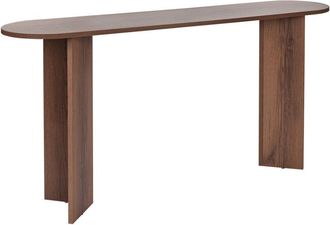 Hanah Home Console en bois Sira - 150 x 35 x 75 cm - Noyer