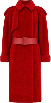 Lanvin G&uuml;rtelmantel - - Coats - Damen - Rot - 2XS