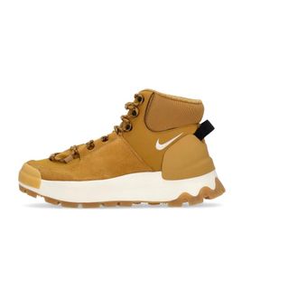 Nike Klassischer Hoher Stiefel mit Schn&uuml;rung - - Sport - Damen - Gelb - 38 1/2 EU