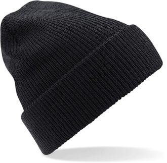 Beechfield Vintage-Beanie Heritage Beanie / Black, Einheitsgr&ouml;&szlig;e