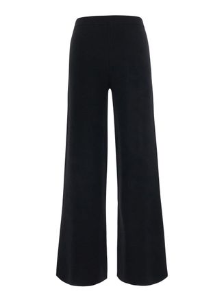 P.A.R.O.S.H. Womens Trousers Black Wool-Cashmere