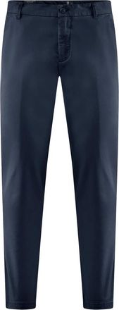 Bomboogie Homme, Pantalons, Bleu, Taille: W33 Pantalon chino en gabardine de coton