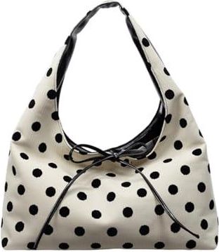 Generic Sac &agrave; main &eacute;l&eacute;gant avec noeud &agrave; pois pour femme, sac fourre-tout sous les bras et sac &agrave; bandouli&egrave;re pour le travail et le shopping, sac &agrave; main &eacute;l&eacute;gant