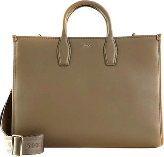 HUGO BOSS Femme, Sacs, Brun, Taille: ONE Size Sandy MED Tote Sacs &agrave; main