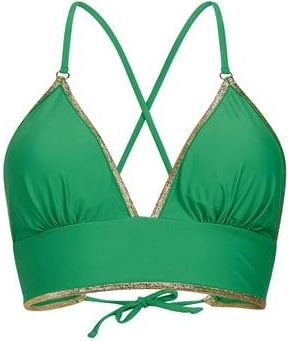 La Nouvelle Haut de maillot de bain Ambre &agrave; liser&eacute; brillant