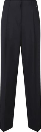 Herno Femme, Pantalons, Bleu, Taille: 48 FR Pantalon en Laine L&eacute;g&egrave;re Stretch Woolly