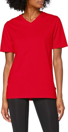 Trigema Damen V Deluxe Baumwolle T-Shirt, Rot (Kirsch 036), 48 (Herstellergröße: XL)