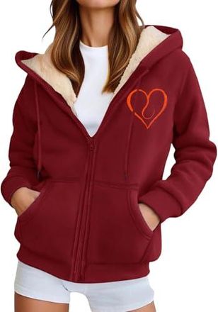 Generic Veste polaire &eacute;paisse printemps 2026 avec capuche dhiver chaude doubl&eacute;e ouverte sur le devant, v&ecirc;tements dext&eacute;rieur doux et confortables pour temps fr