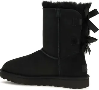 UGG Womens Boots Bailey Bow Ii Black Calf Leather