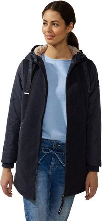Street One Damen A201870 Steppmantel im Materialmix, Gravity Blue, 40