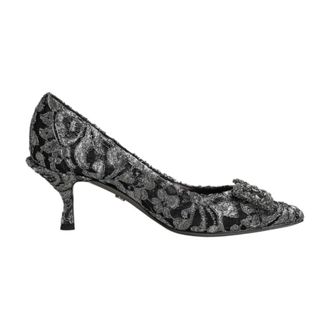 Dolce & Gabbana Femme, Chaussures, Gris, Taille: 35 1/2 EU Amore Escarpins
