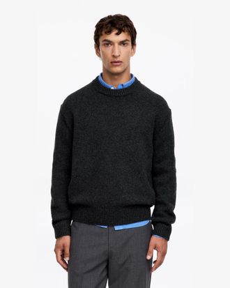 Arket Pullover Aus Schwerem Wollstrick -Schwarz