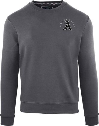 Aquascutum Sweatshirt f&uuml;r Herren, Rundhalsausschnitt (Schwarzgrau)