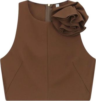 Imperial Canotta - - Tops - Damen - Braun - M