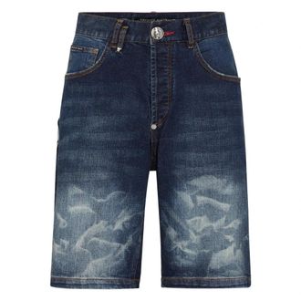 Philipp Plein Denim Shorts Formentera Fit - - Shorts - Herren - Blau - W28