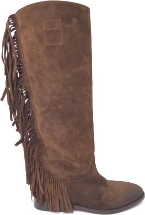 Strategia Femme, Chaussures, Brun, Taille: 41 EU Stivale frange