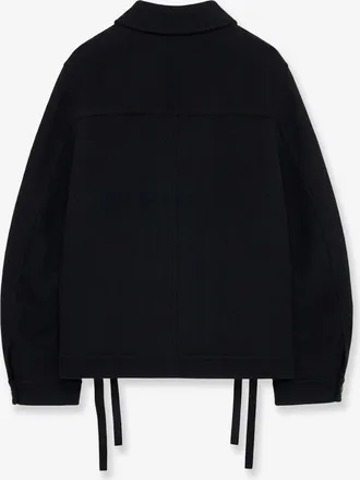 Loewe Womens Workwear Jacket Wool And Cashmere Black