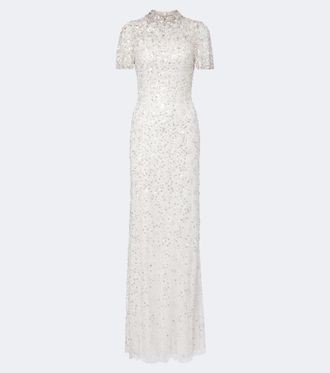 Jenny Packham Robe longue Orchid &agrave; ornements