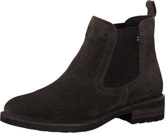 s.Oliver Damen Chelsea Boots aus Leder mit Blockabsatz, Braun (Brown), 40 EU