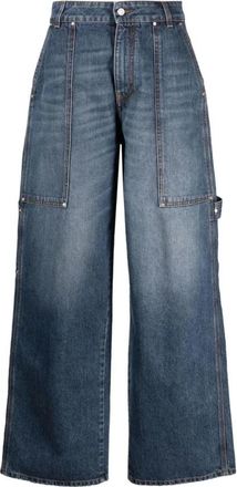 Stella McCartney Femme, Jeans, Bleu, Taille: W26 Wide Leg Carpenter Jeans