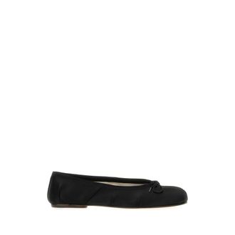 Maison Margiela Femme, Chaussures, Noir, Taille: 40 EU Tabi Satin Ballerina