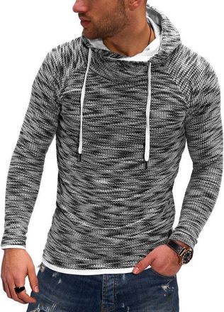 Behype. Kapuzensweatshirt B-JOHN im trendigen Layer-Look