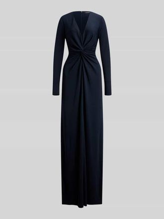 Lauren Ralph Lauren Abendkleid mit tiefem Ausschnitt und Knoten-Detail