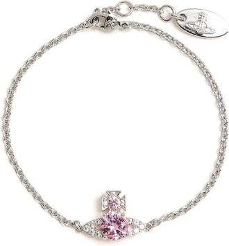Vivienne Westwood Femme, Accessoires, Gris, Taille: ONE Size Bracelet &agrave; fermoir homard argent&eacute;
