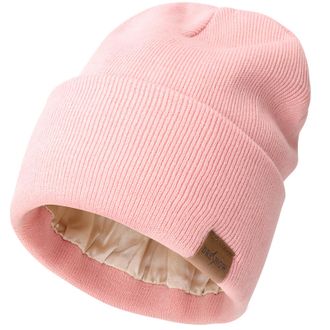 Dreshow Beanie M&uuml;tze f&uuml;r Damen Herren Warme Winterm&uuml;tze mit Weichem Satin Gef&uuml;tterte Unisex Dehnbar M&uuml;tze mit B&uuml;ndchen Strickm&uuml;tze