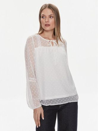 Vila Bluse Edee 14079577 Wei&szlig; Regular Fit