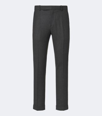 Polo Ralph Lauren Pantalon droit en laine m&eacute;lang&eacute;e