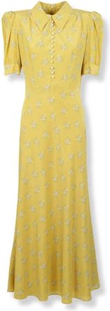 Alessandra Rich Femme, Robes, Jaune, Taille: 42 FR Abito Midi