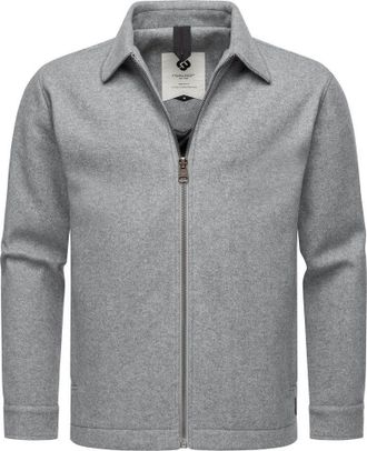 Ragwear Outdoorjacke Azzte Felt stylische Herren Hemdjacke in Woll-Optik
