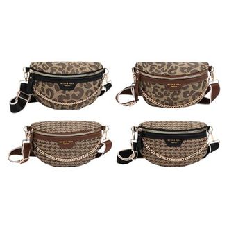 Generic Sac &agrave; bandouli&egrave;re sac &agrave; bandouli&egrave;re sac banane sac de poitrine design pour femme (noir)