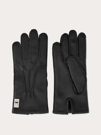 Ferragamo Herren Gef&uuml;tterte Handschuhe Schwarz