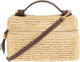 Tory Burch Femme, Sacs, Beige, Taille: ONE Size Sac &agrave; main fin en paille
