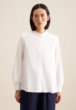 Seidensticker Klassische Bluse Schwarze Rose 1/1 Kragen Uni