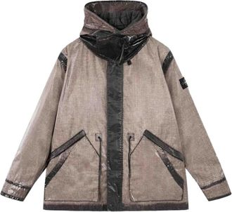 Stone Island Homme, Vestes, Gris, Taille: M Parka Courte