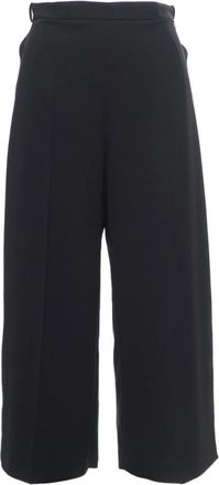 Elisabetta Franchi Femme, Pantalons, Noir, Taille: 40 FR Wide Pantalons