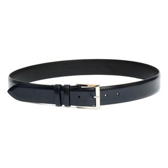Orciani Kalbsleder Classic G&uuml;rtel 3-5 cm - - Accessories - Herren - Blau - 90 CM