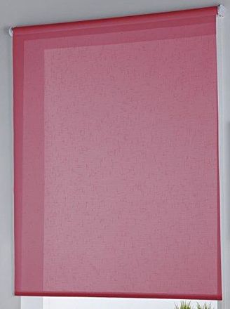 Estoralis Rollertor Dresde, Rollo transparent glatt, 150 x 175 cm, Rote-farbe