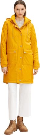 Tom Tailor Damen Regenmantel Parka 1032473, 27507 - Golden Pumpkin, M
