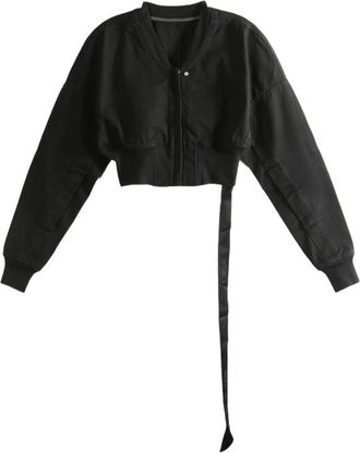 Rick Owens Femme, Vestes, Noir, Taille: 38 FR Bomber Jacket