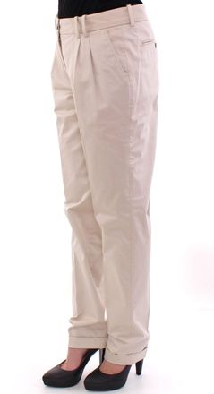 Dolce & Gabbana Womens Cotton Chinos Beige Elastane