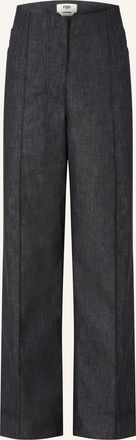 Fendi Marlenehose In Jeansoptik blau